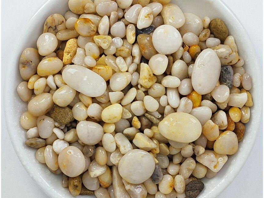 Грунт для аквариума - Галька морская жемчужная акд