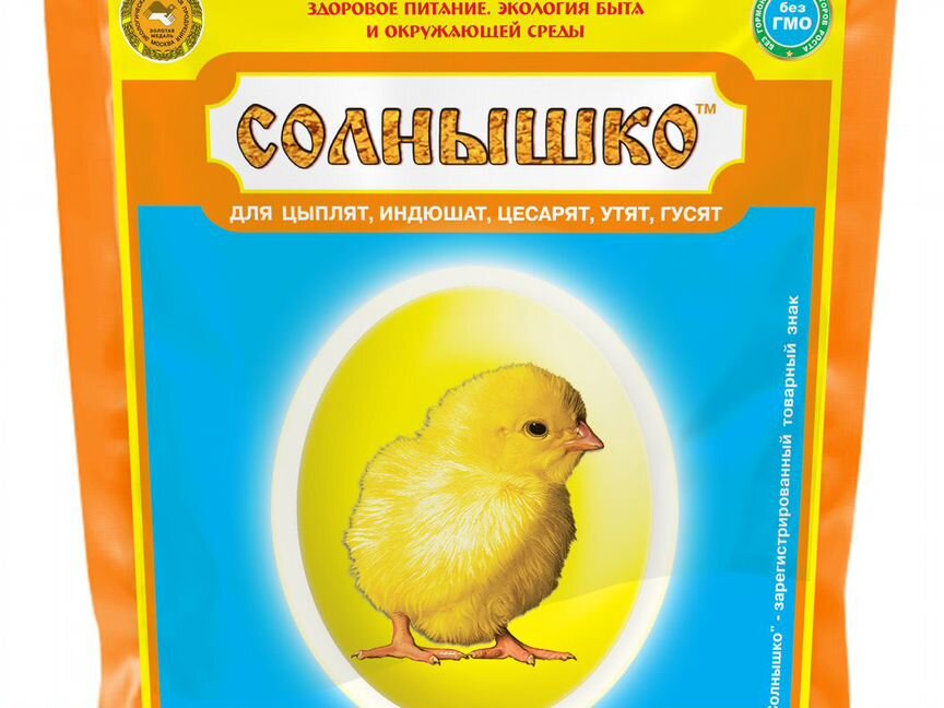 Комбикорм Солнышко, для всех цыплят 0-4 нед, 3 кг