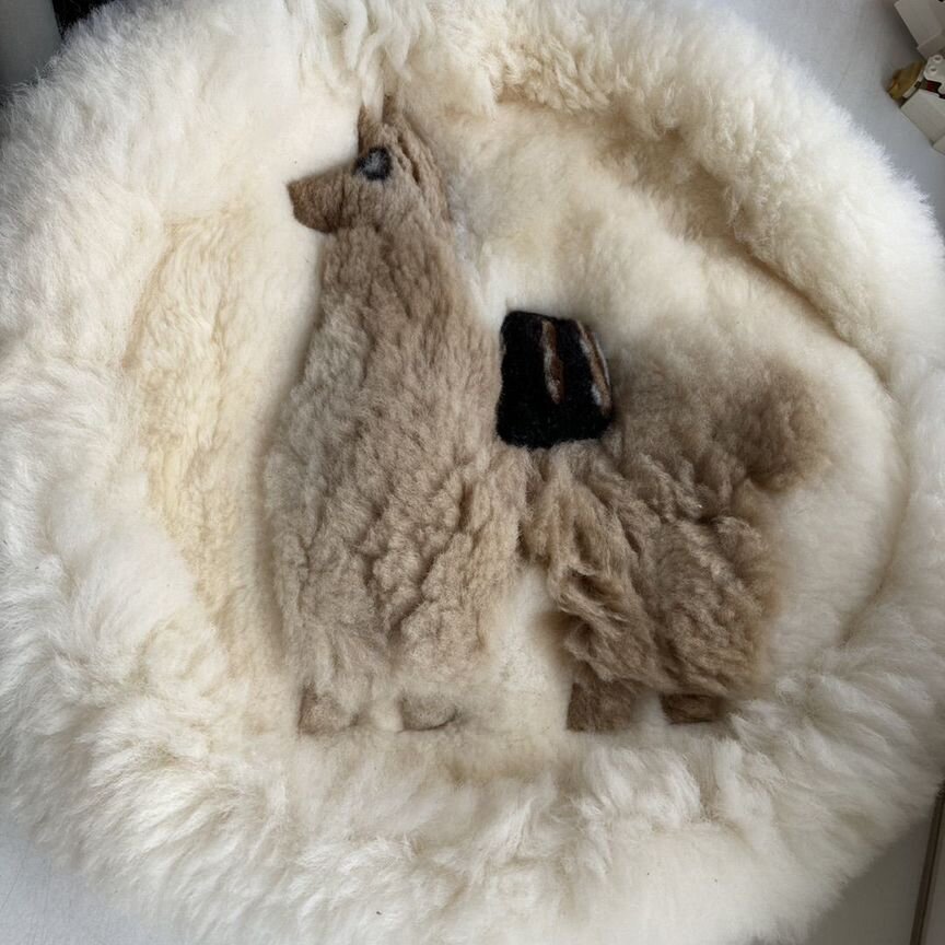 Коврик из меха альпаки