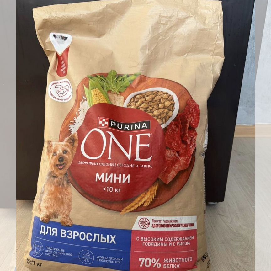Корм для собак purina one 7 кг