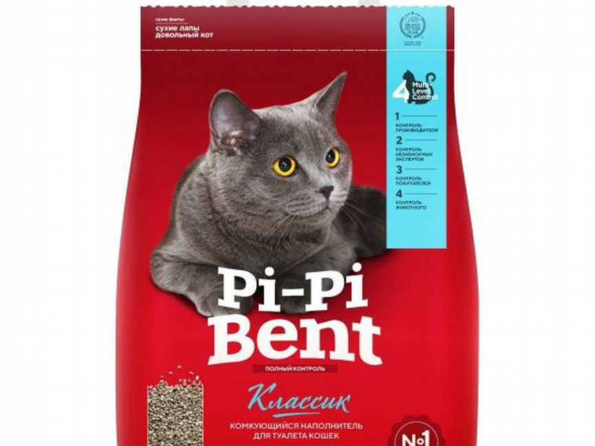 Pi-Pi Bent классик Наполнитель комкующийся 24 л