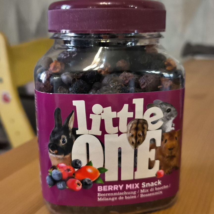 Снеки для грызунов little one berry mix
