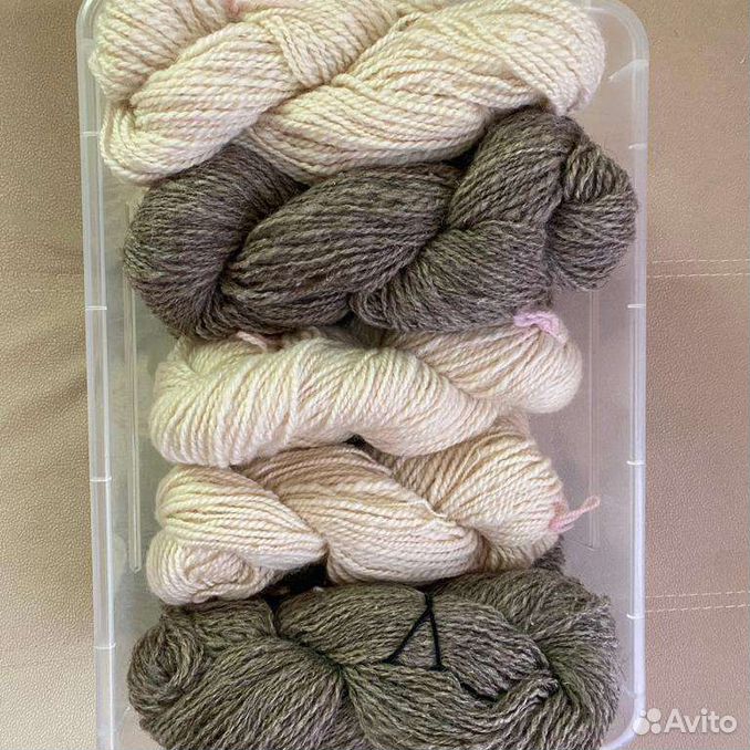 Пряжа из домашней овечьей шерсти