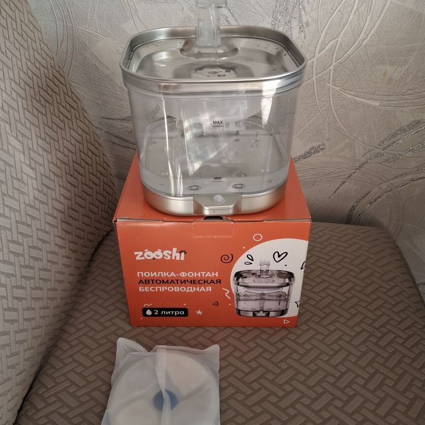 Автоматическая поилка для кошек беспроводная