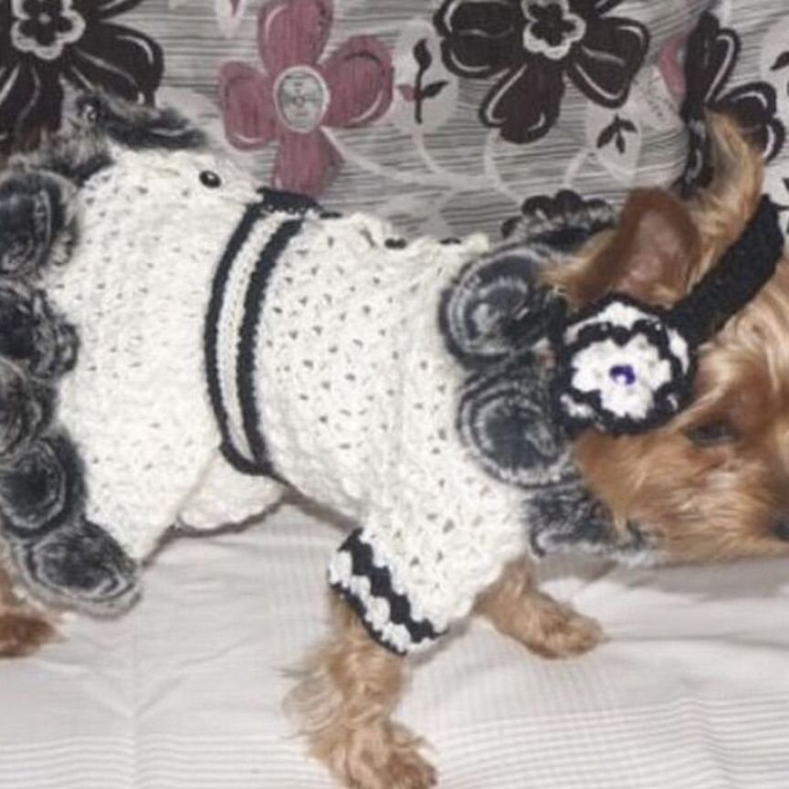 Платье для собачки Шанель