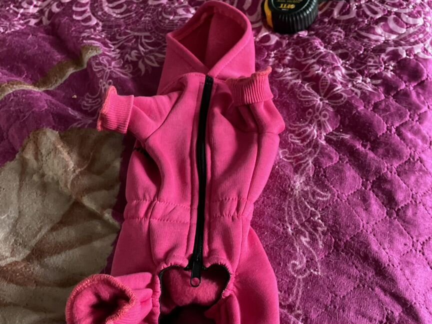 Комбинезон на флисе для маленько собачке