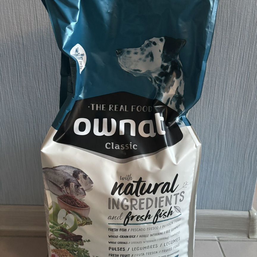 Корм для собак ownat fish 4 кг