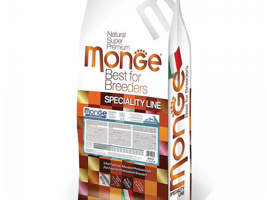 Корм для собак monge hypo 15кг