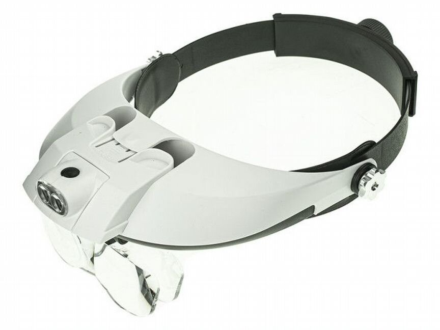 Лупа налобная LED 1х-6х MG81001-G