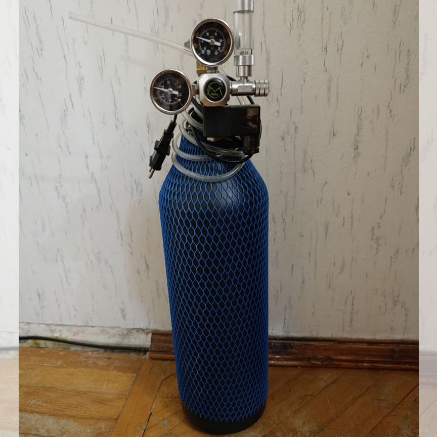 Баллон со2 с редуктором для аквариума