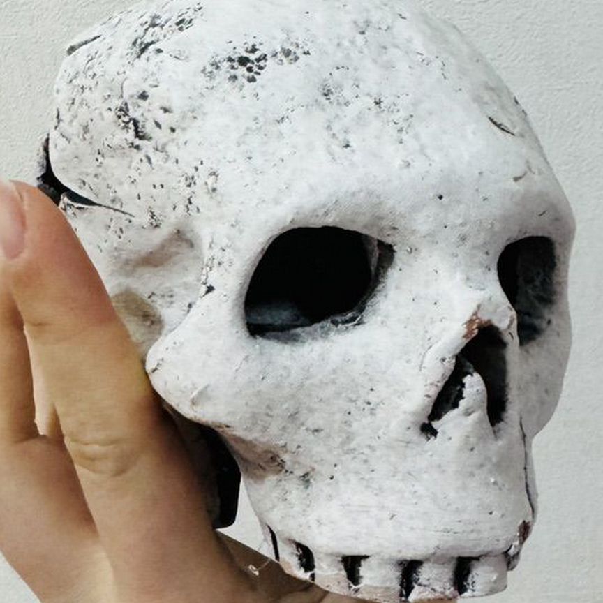 Декор для аквариума череп