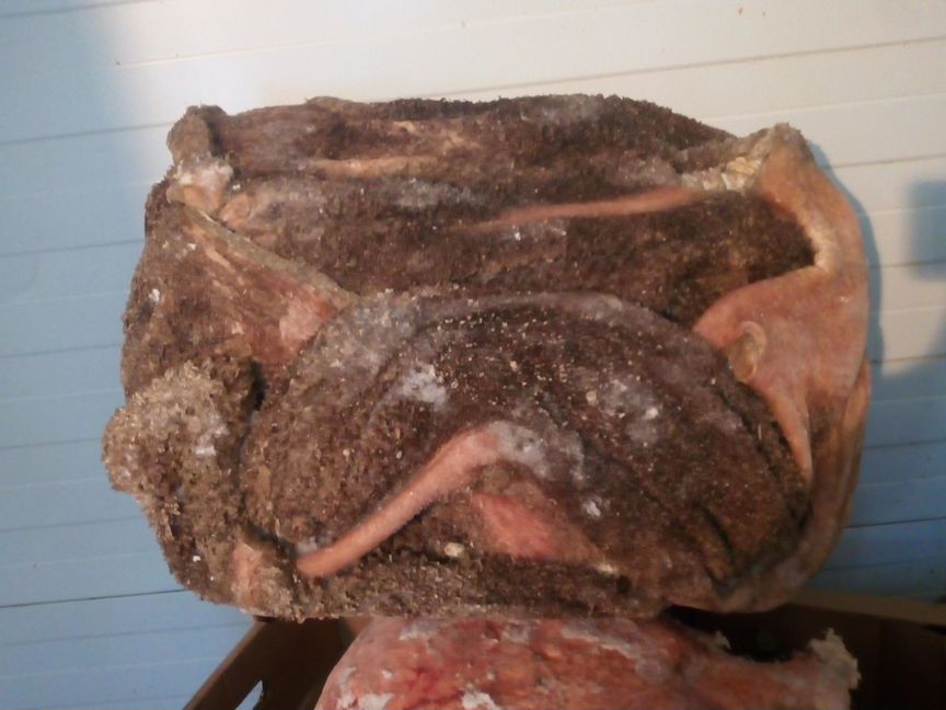 Рубец говяжий, кости, обрезь