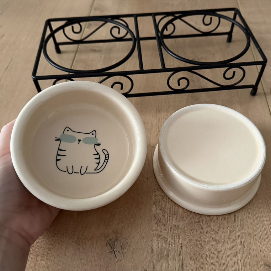 Миски для кошек керамика