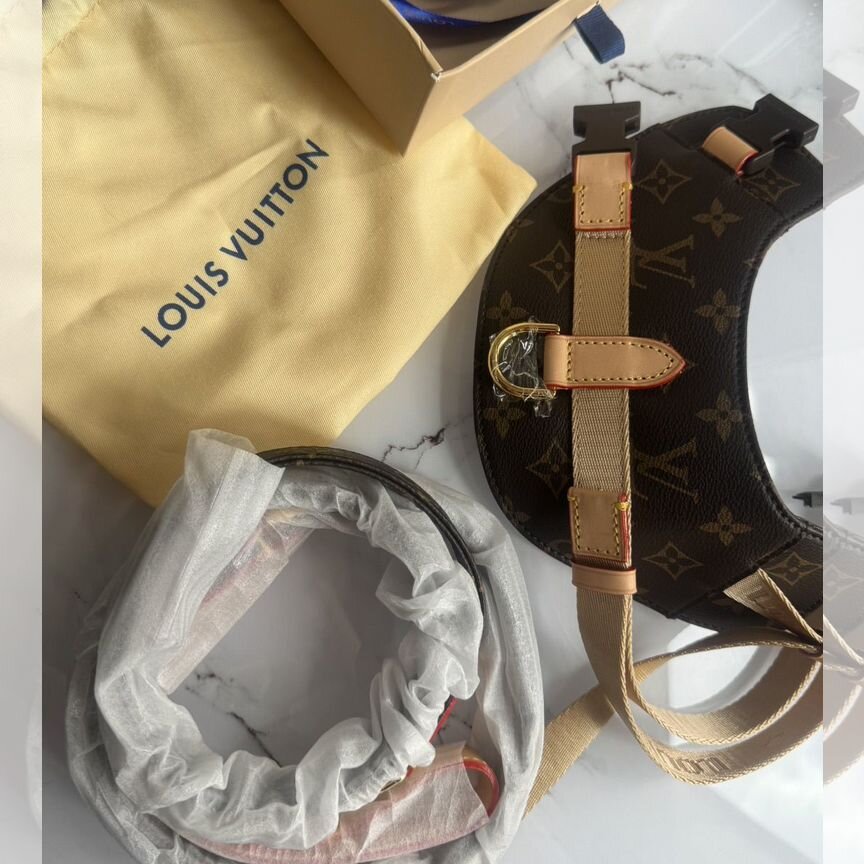 Louis Vuitton шлейка и поводок