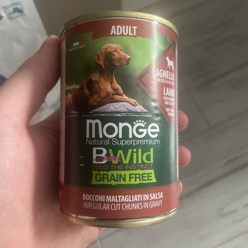 Корм для собак Monge BWild