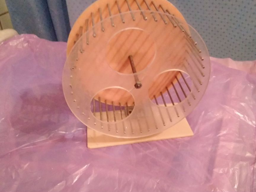 Беговое колесо для хомяка бесшумное (d 14 см)