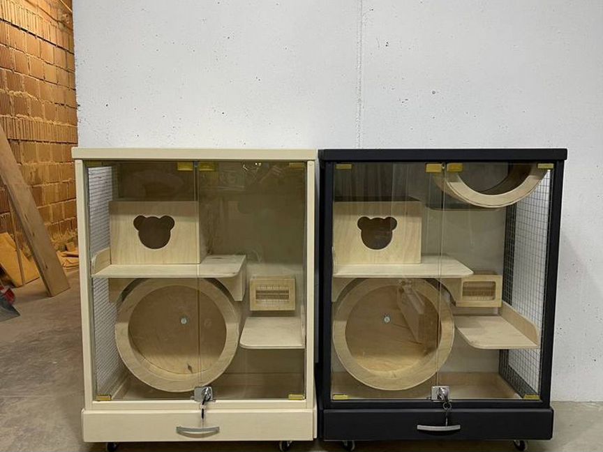 Витрина - клетка для шиншилл спб