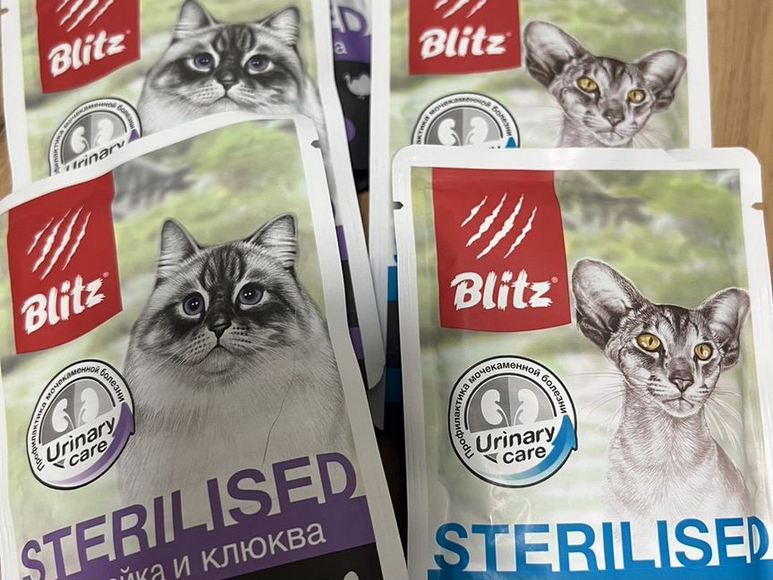 Корм Blits профилактика мочекаменной болезни