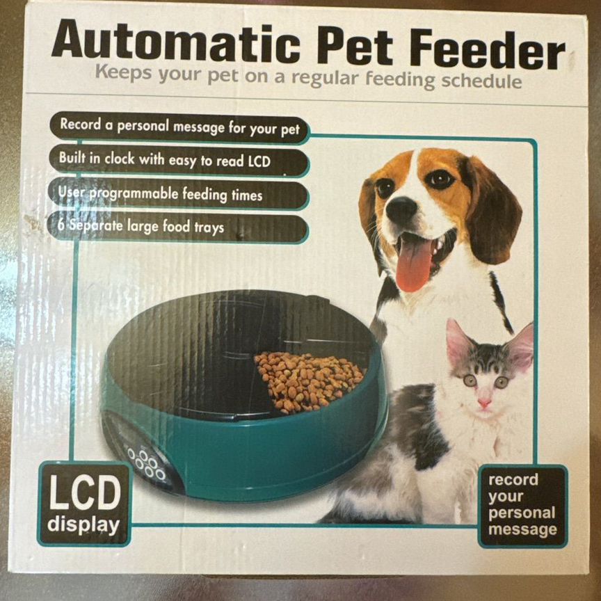 Автоматическая кормушка для животных, новая