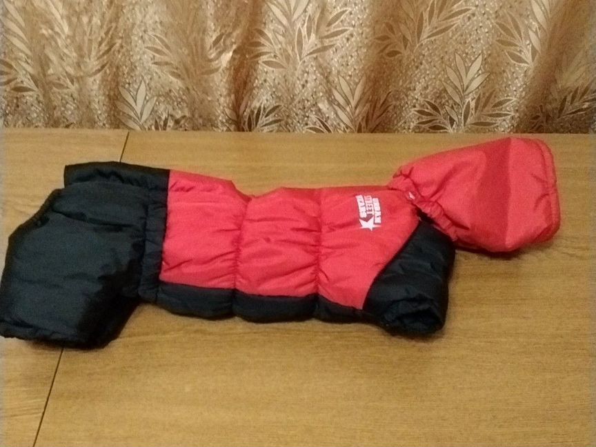 Комбинезон зимний для таксы девочки