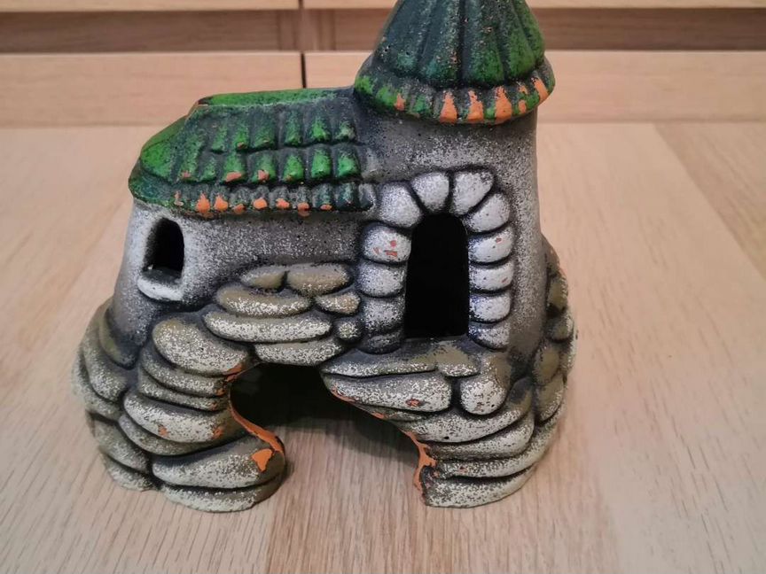Замок, скульптура для аквариума+плавучий камень