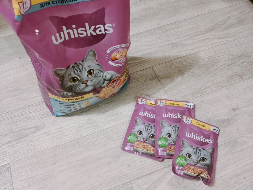 Корм для кошек вискас