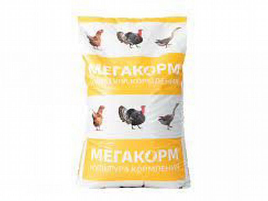 Мега корм комбикорм для водоплавающей птицы 25кг