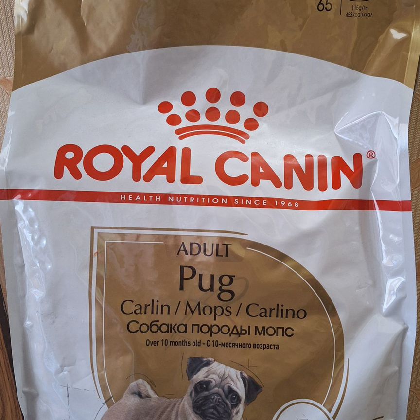 Корм для собак royal canin pug