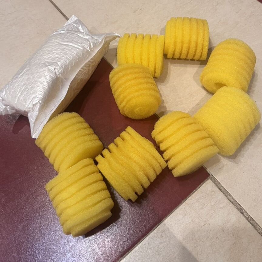 Набор Жёлтый губчатый фильтр для аквариума