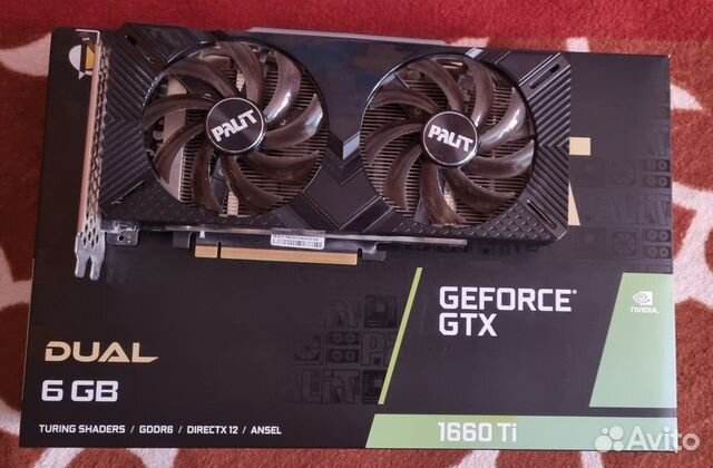 Видеокарта GTX 1660TI Palit dual 6gb купить в Казани | Электроника | Авито