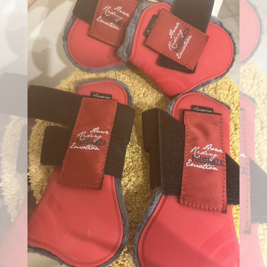 Ногавки для лошади с мехом