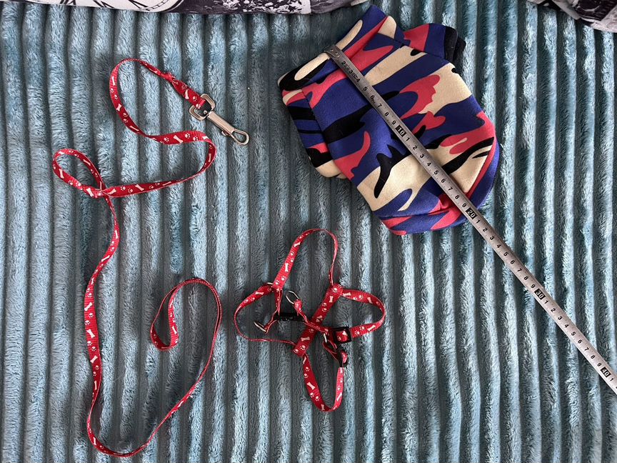 Шлейка-поводок и кофта флис для кошек собак