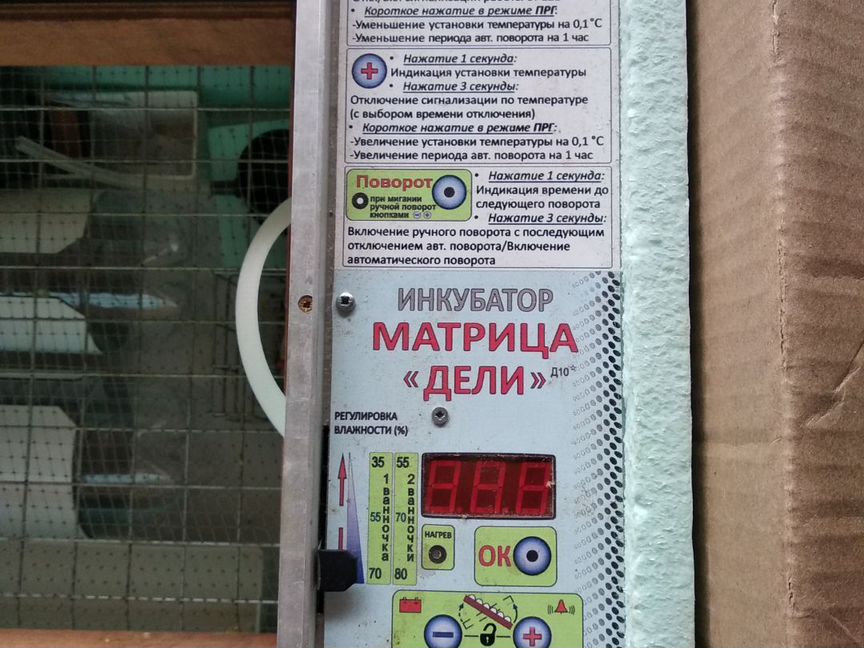 Инкубатор матрица дели