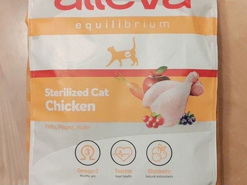 Alleva Equilibrium Sterilized с курицей, 1,5 кг