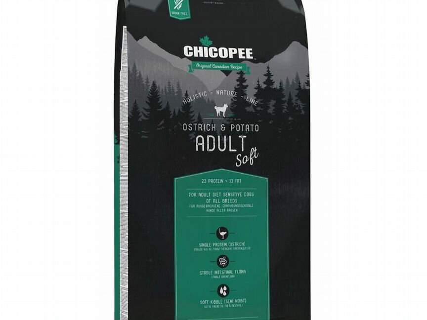 Chicopee HNL Soft Adult Ostrich & Potato 12 кг