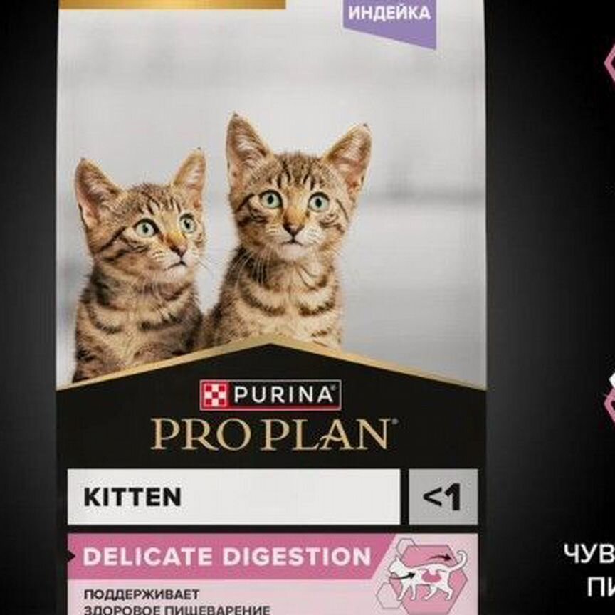 Сухой корм PRO plan 10 кг, для котят с индейкой