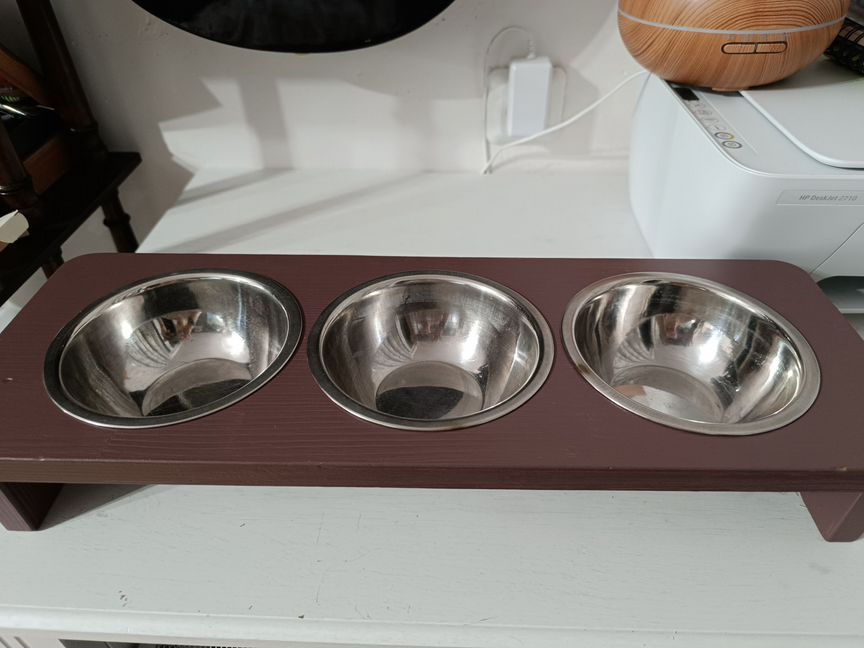 Тройная миска для собак/кошек