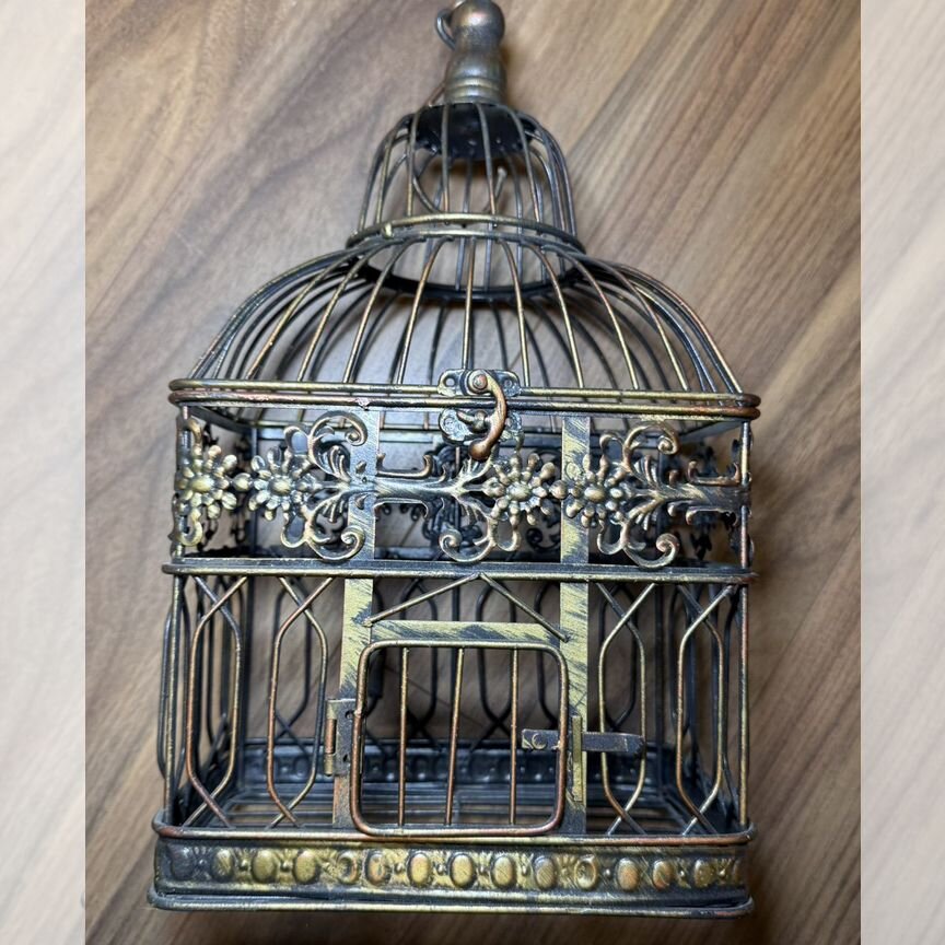 Винтажная клетка для птиц
