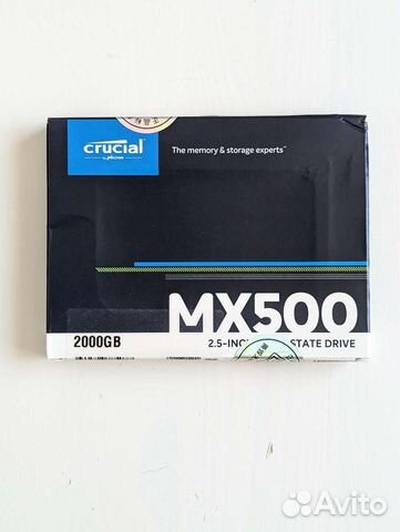 Ssd Crucial MX500 2TB новый запечатан купить в Москве | Электроника | Авито