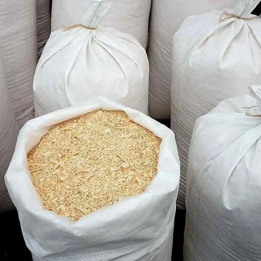 Опилки стружка в мешках