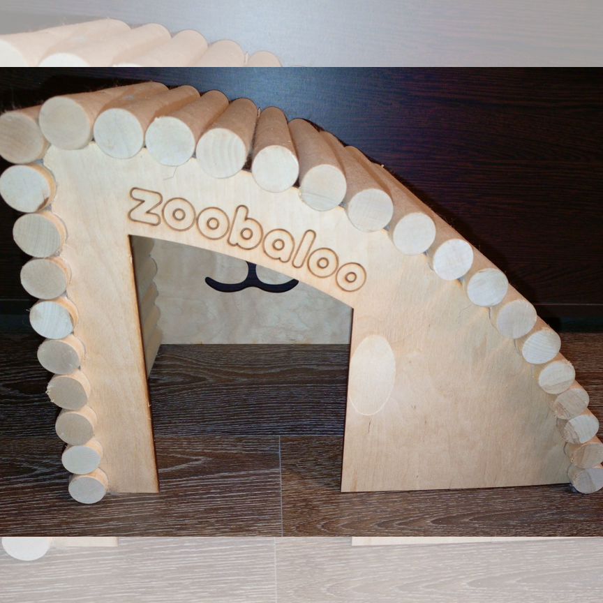 Деревянный домик для грызунов