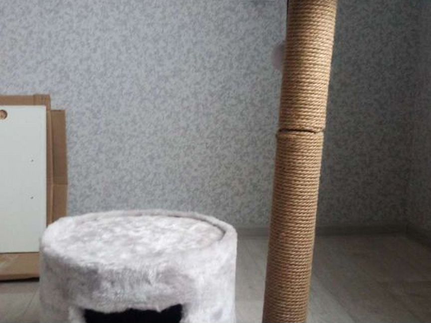 Когтеточка домик для кошки бу