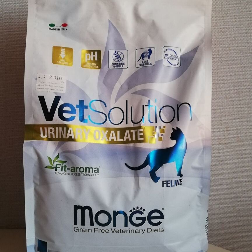 Корм для кошек monge urinary oxalate