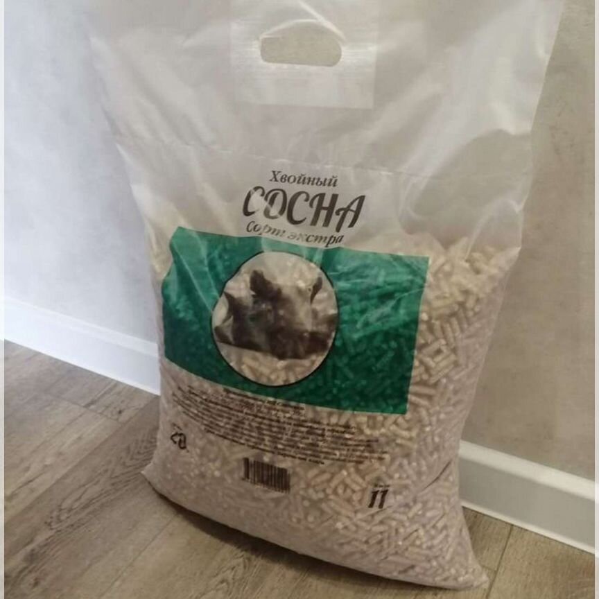 Наполнитель древесный для кошачьего туалета