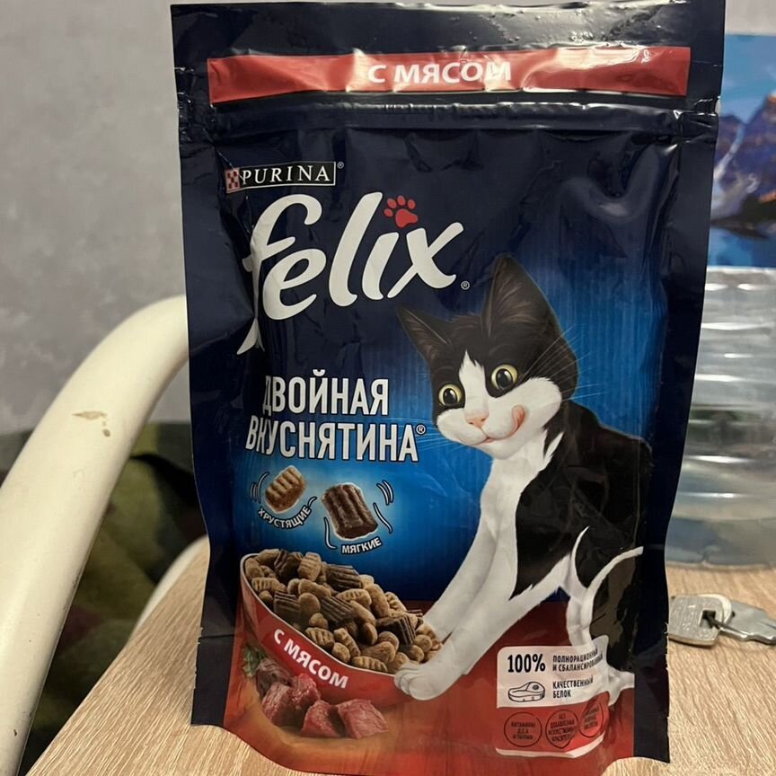 Felix двойная вкуснятина, с мясом, 200 г