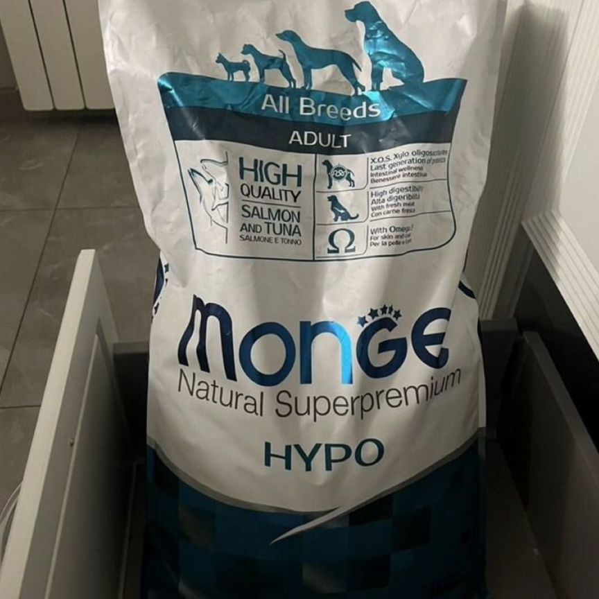 Корм для собак monge hypo