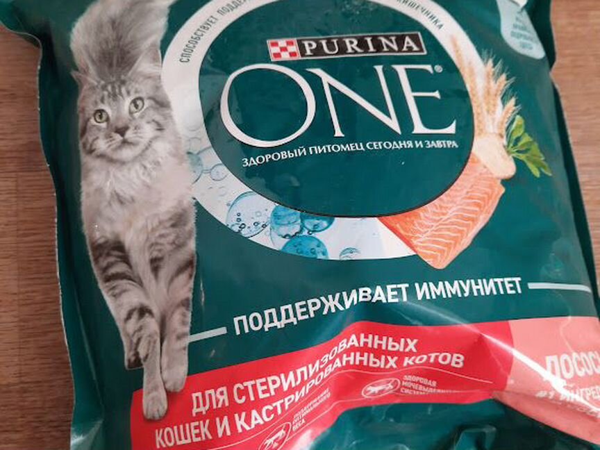 Сухой корм Purina One c лососем для стерилизованны