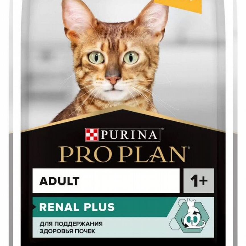 Сухой корм для кошек PRO plan Renal Plus, здоровье