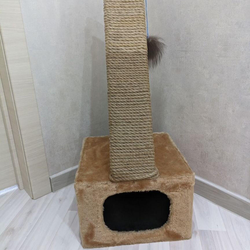 Когтеточка домик для кошки бу
