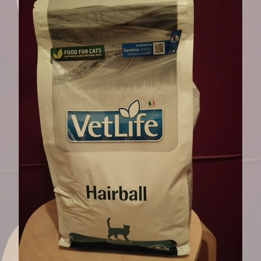 Корм сухой для кошек Farmina Vet Life Hairball